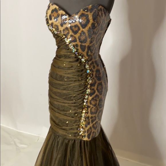 Party Time Formals | Dresses | Leopard Prom Gown | Poshmark